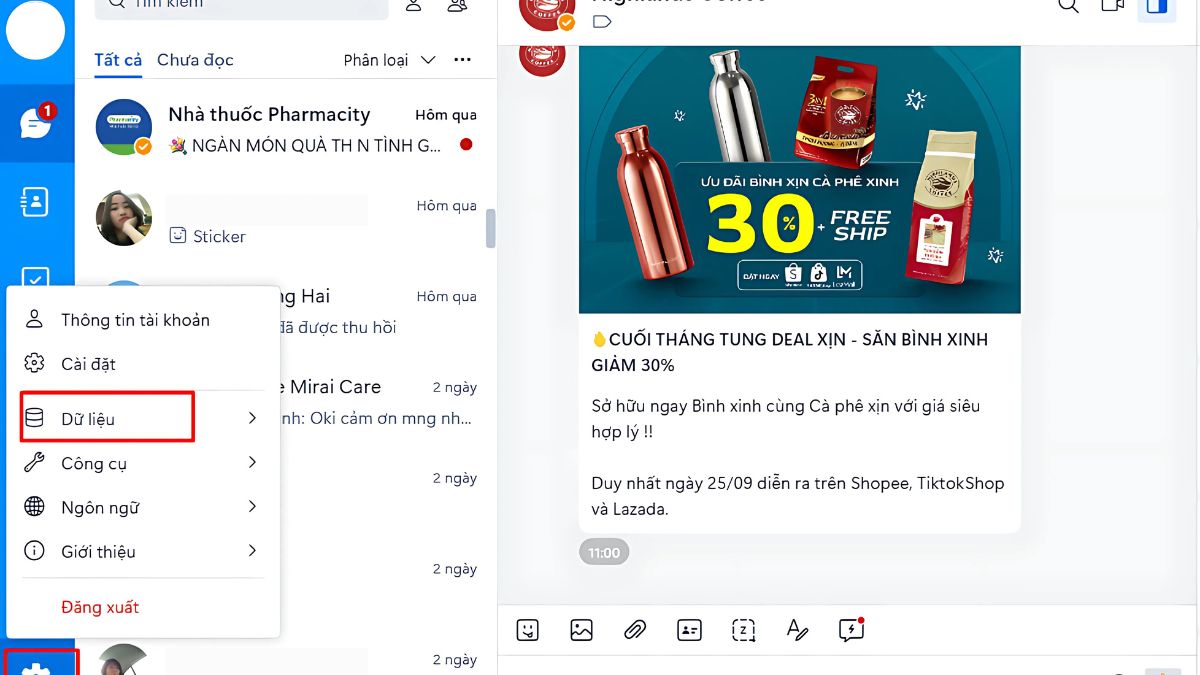 Cách xoá dữ liệu trên Zalo đơn giản ai cũng có thể thực hiện